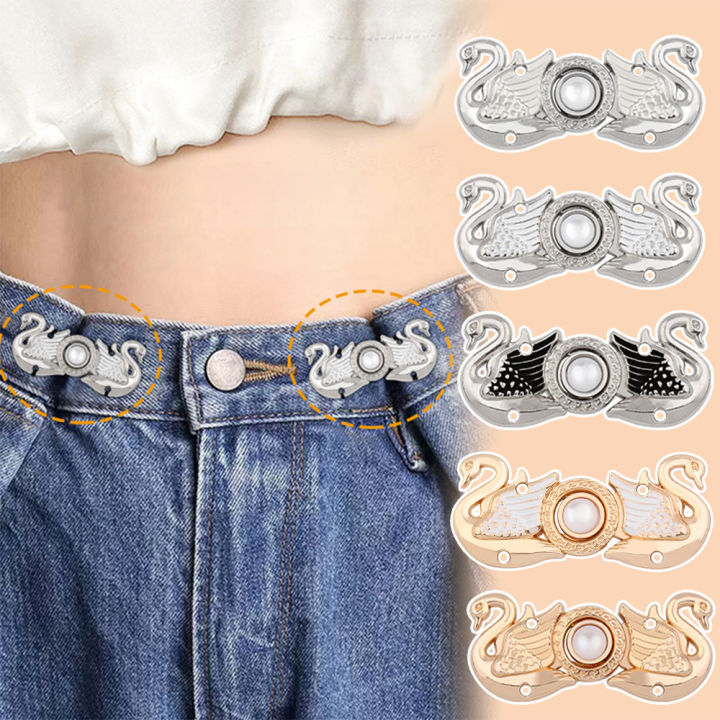 Waist Extension Buckle Nail-free Expanded Waist Button Detachable Clasp ...