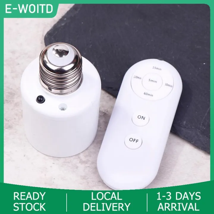 Y LifeStyle Wireless Remote Control E27 Light Socket Lamp Holder 8M ...