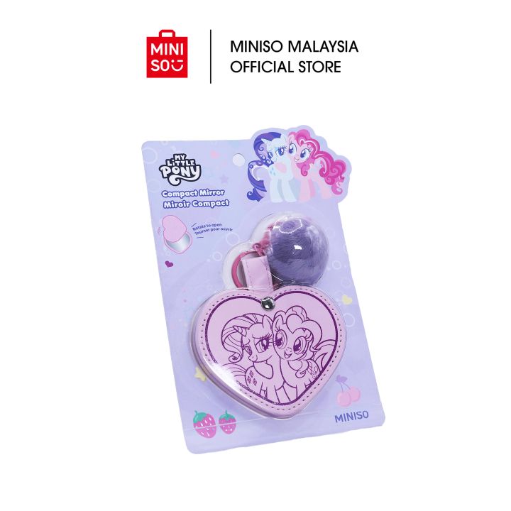 MINISO MY LITTLE PONY Cermin Gantung Kecil | Compact Mirror Keychain ...