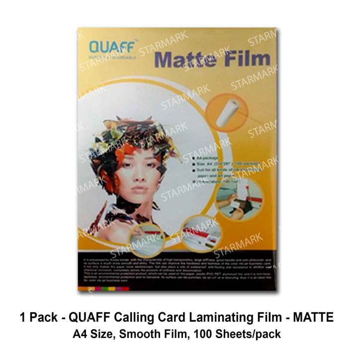 1 Pack Quaff Calling Card Laminating Film Films Cards THIN Roughly 30 ...