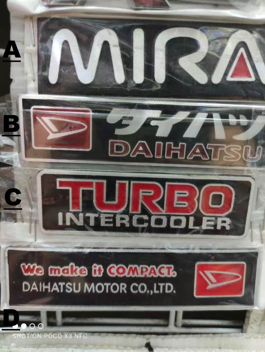 DAIHATSU MIRA REAR LOGO EMBLEM | Lazada