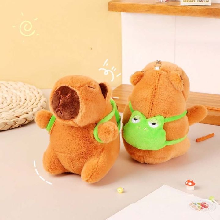 BEIBEI Capybara Simulation Capibara Keychain Simulation Frog backpack ...