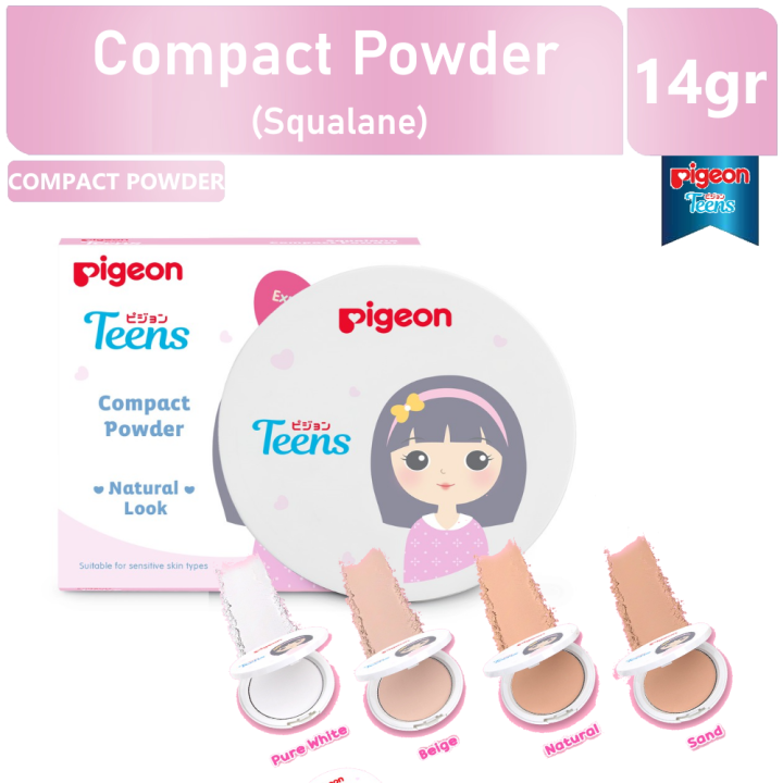 PIGEON Teens Compact Powder (Kemasan Baru Squalane) 14Gr | Lazada Indonesia