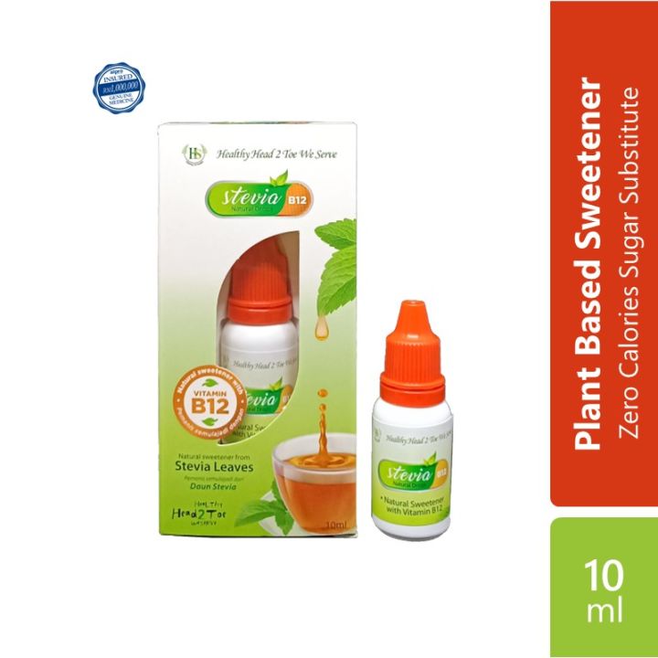 HS Stevia Natural Drops B12 10ml | Sugar Substitute For Diabetic ...