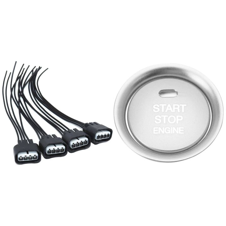 (CEUO) 4Pc Ignition Coil Pigtail Connector Repair Harness Kit Set with ...