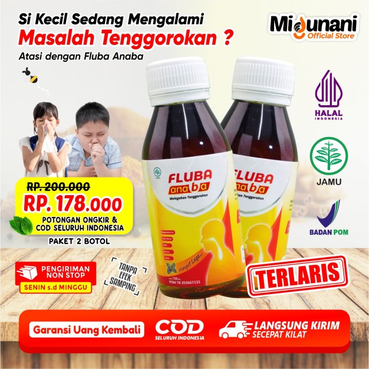 Fluba Anaba - Mengatasi Masalah Pernafasan Dan Tenggorokan | 2 Botol ...