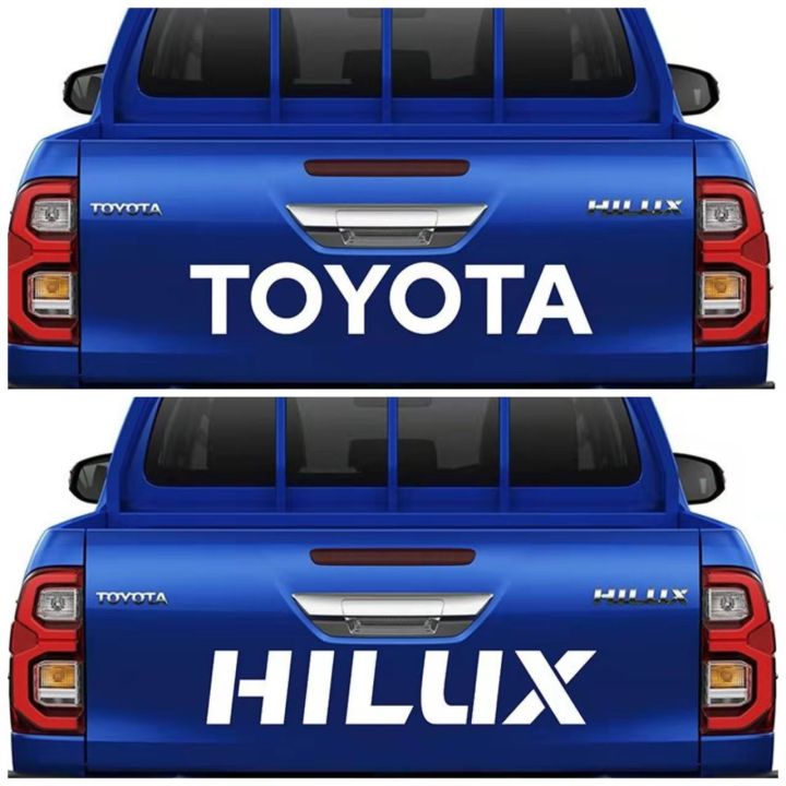 1pcs For Toyota Hilux Car Back Rear Door Tailgate Sticker Vinyl Decal ...
