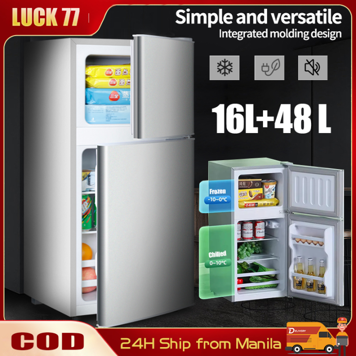 64L Refrigerator 2 Doors Inverter Household Fridge Small Size ...