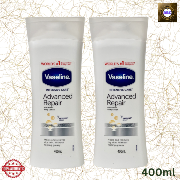 Vaseline Intensive Care Advanced Repair Unscented Lotion 400ml Skin Care Body Lotion Sensitive ...