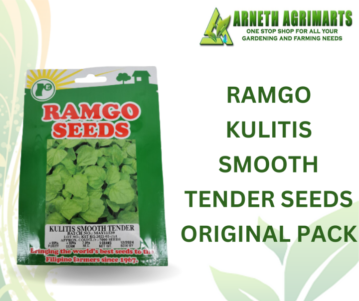 RAMGO KULITIS SMOOTH TENDER SEEDS ( ORIGINAL GARDEN PACK ) | Lazada PH