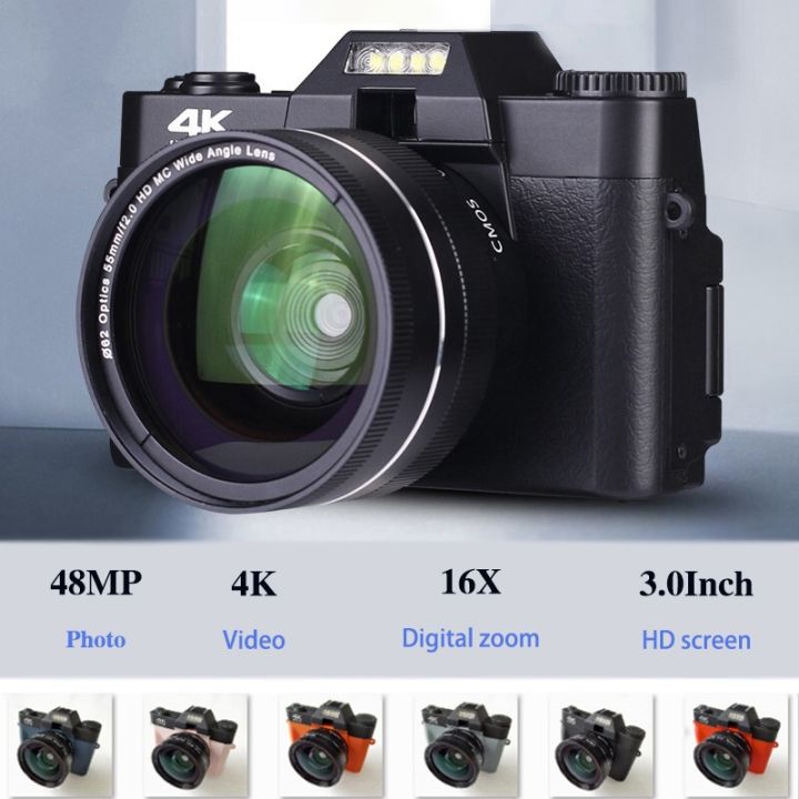 Digital Camera 48MP Camera For Photography 4K Camera For Vlogging 16X ...