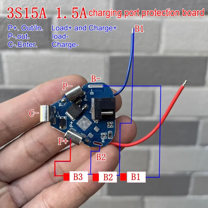 godessing 3S 12.6V BMS แผงป้องกันแบตเตอรี่ลิเธียม Li-ion สำหรับ ...