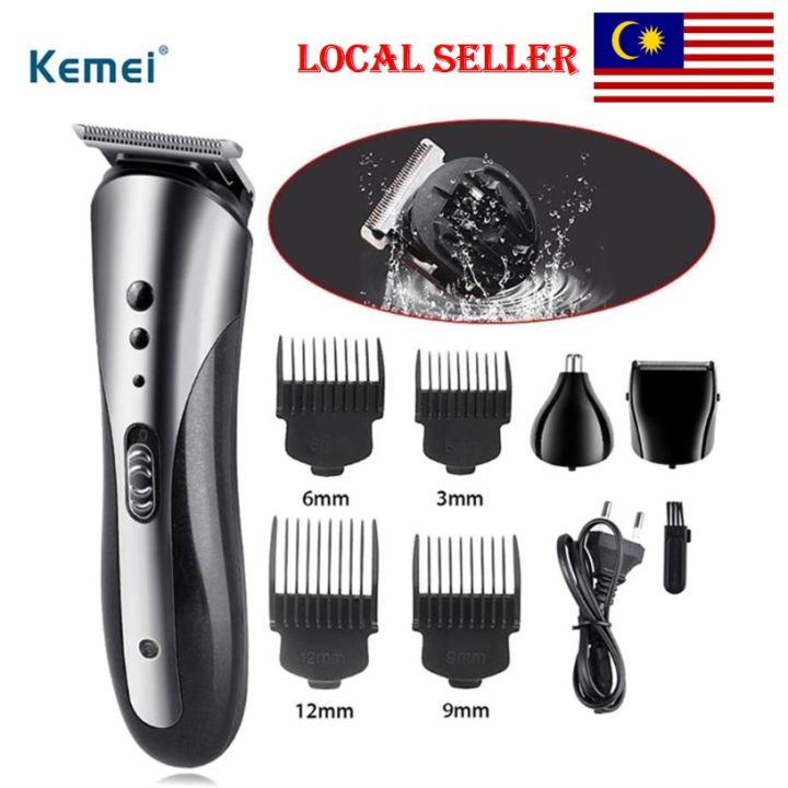 KEMEI KM-1407 3 In 1 Electric Hair Clipper Trimmer Shaver Groomer Trim ...