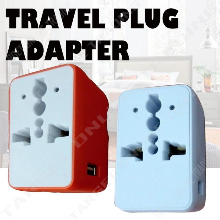 Universal World Travel Plugs Adapter USB Power Port | Lazada