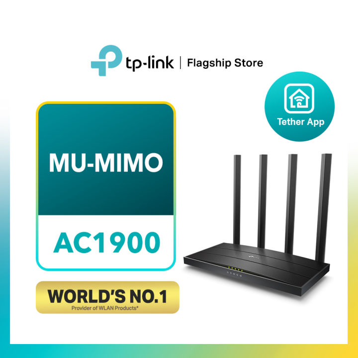TP-Link AC1900 ( 2.4Ghz+5Ghz ) MU-MIMO Gigabit Wave2 Wireless Wifi ...