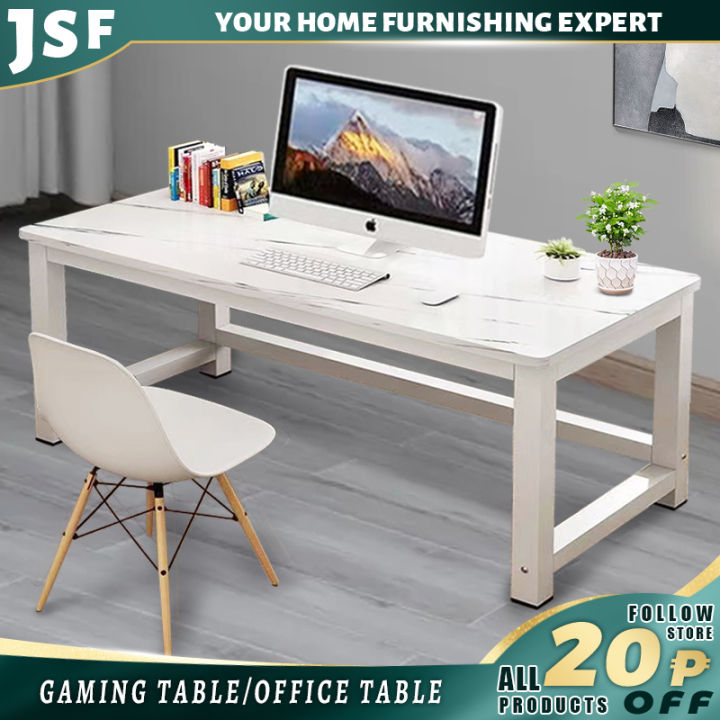 JSF PC Table Gaming Table Office Desk Computer Table 80/100/120/140CM | Lazada PH