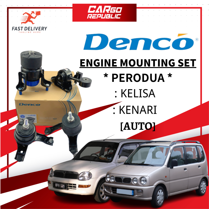 Denco Perodua Kenari Kelisa Engine Mounting Kit Set [Auto] Original ...