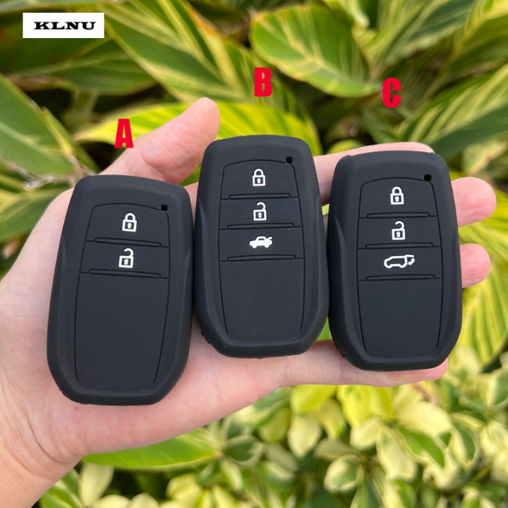 KLNU Silicone Car Key Case Cover For Toyota Land Cruiser 200 300 Prado ...