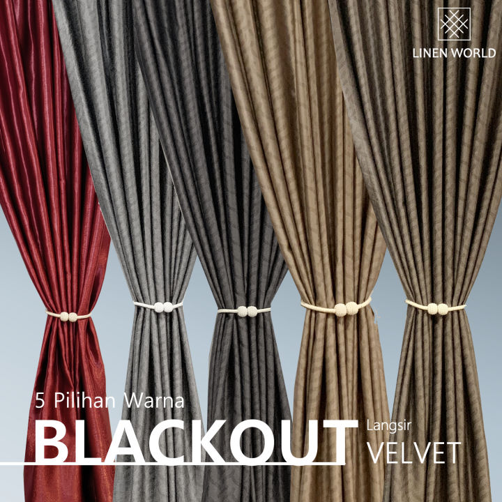 LANGSIR RAYA 𝟐𝟎𝟐𝟒 】Langsir Velvet 3D Hit Press 80% Blackout | Langsir 5 ...