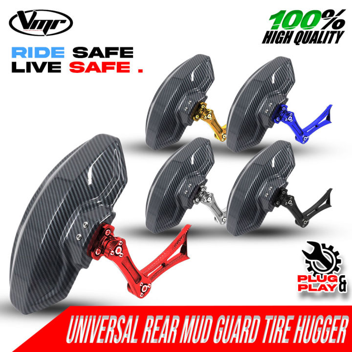 VMR UNIVERSAL REAR MUD GUARD TIRE HUGGER CARBON | Lazada PH