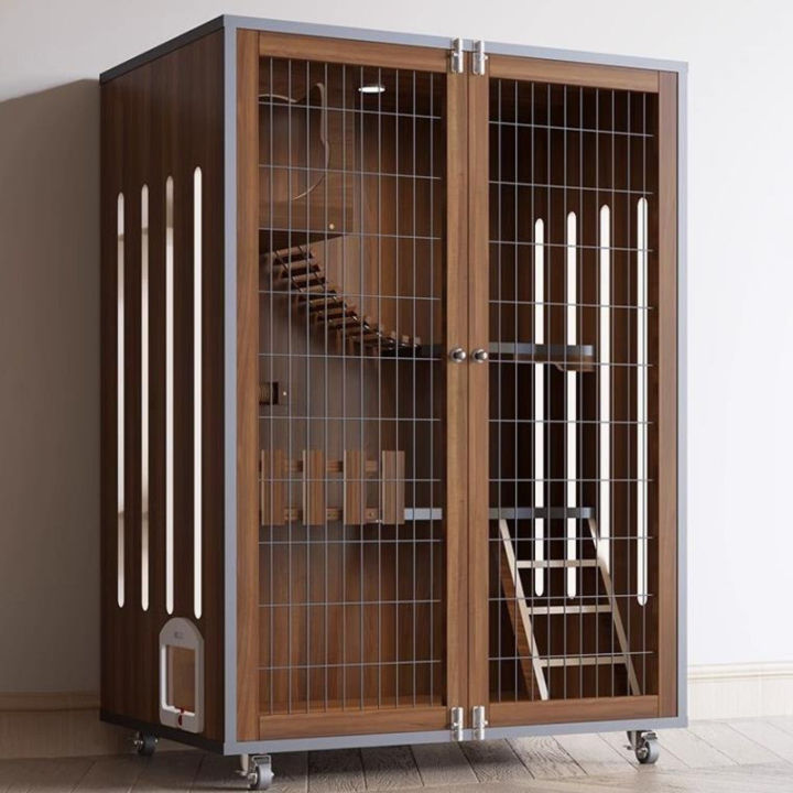 Cage Solid Wooden Waterproof House Room Indoor Super Space Hut Large ...