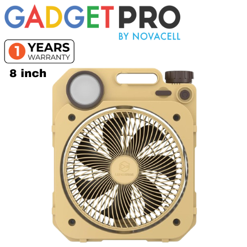 LEMOISTAR 8000MAH Camping Fan 8 inch LED Lantern Rechargeable Portable ...