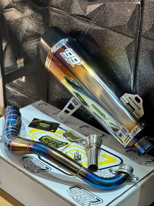 Knalpot Xmax 250 / 300 Fullset Original 99 Racing Exhaust type R7 ...
