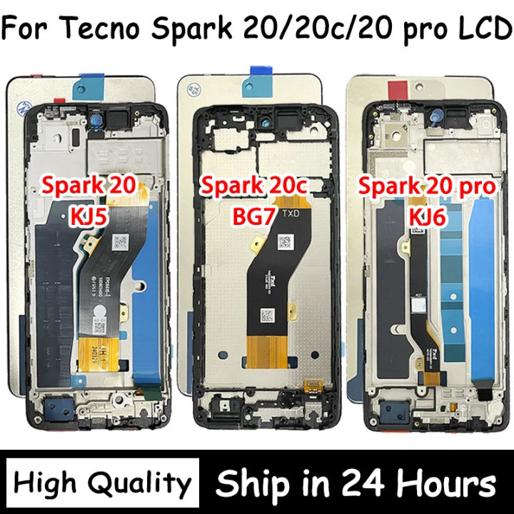 XD KJ6,BG7n, BG7,KJ5 Premium Lcd For Tecno Spark 20 Display Spark 20C Touch Screen Digitizer ...