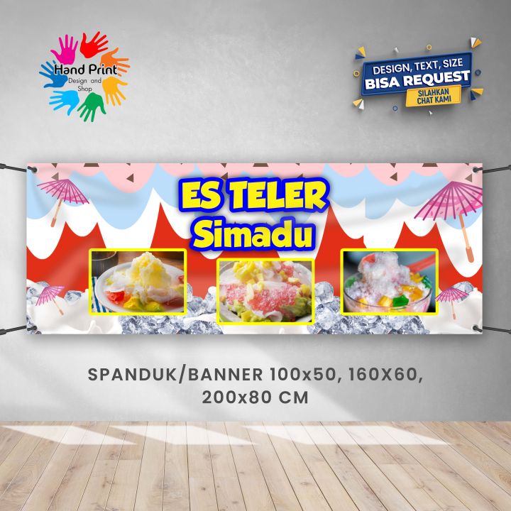 Spanduk Banner Es Teler Sultan Simadu Merah C Gratis Memesan Desain ...