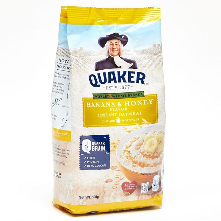 Quaker Oats Banana Honey Instant Oatmeal (500G) | Lazada PH