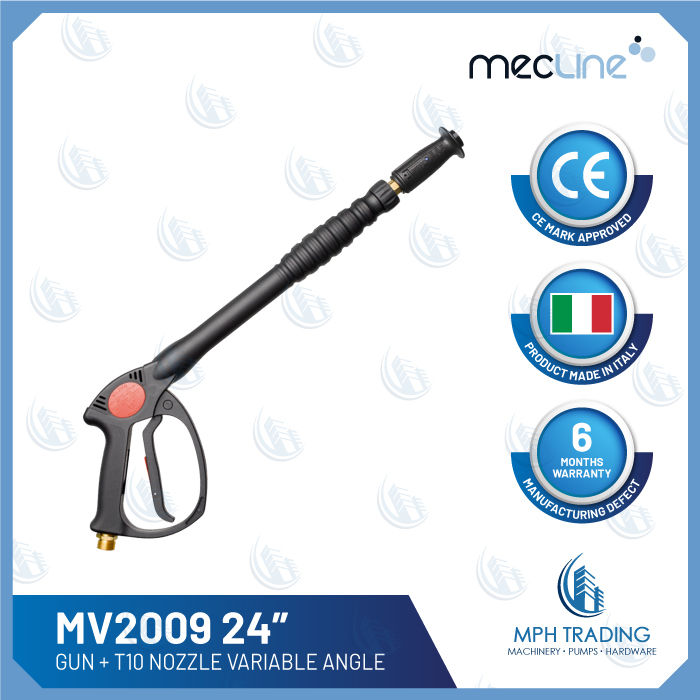 Mecline by Tecomec MV2009 24" 220 Bar Italy High Pressure Spray Gun ...