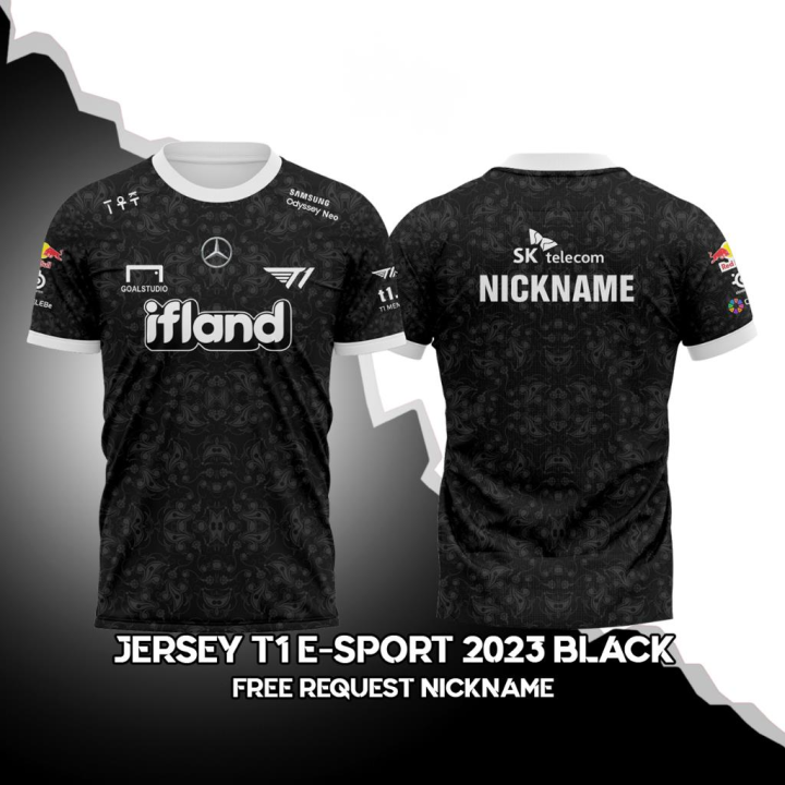New JERSEY T1 ESPORTS 2023-2024 (Free Custom nickname) | Lazada PH