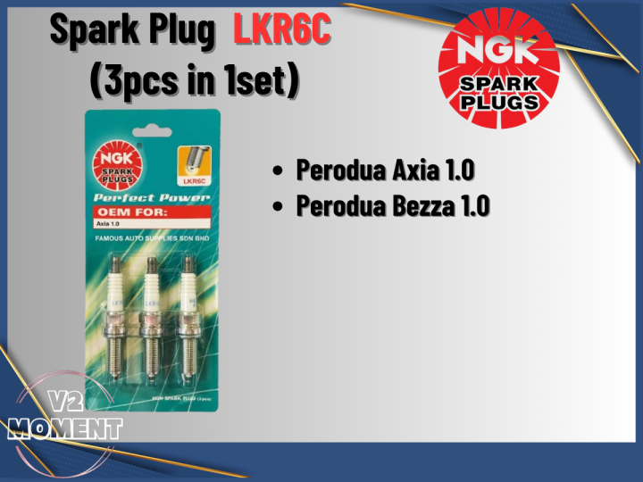NGK Spark Plug Axia LKR6C (3PCS) | Lazada