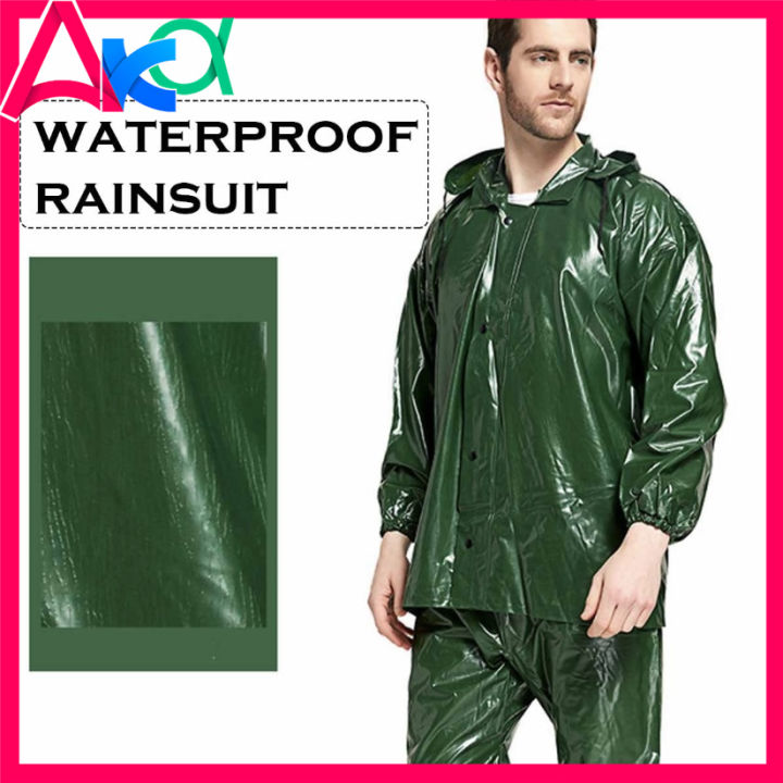 Heavy duty transparent raincoat original moto wolf hooded raincoat for motorcycle thick raincoat ...