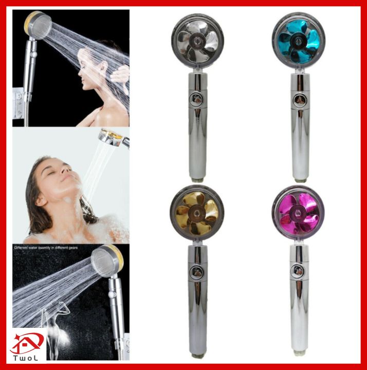 TwoL Handheld Turbo Fan High Pressure Shower Head with Filter, Turbo ...