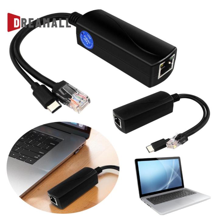 PoE Splitter USB TYPE C 5V Adaptive 10/100/1000Mbps PoE Power Over ...