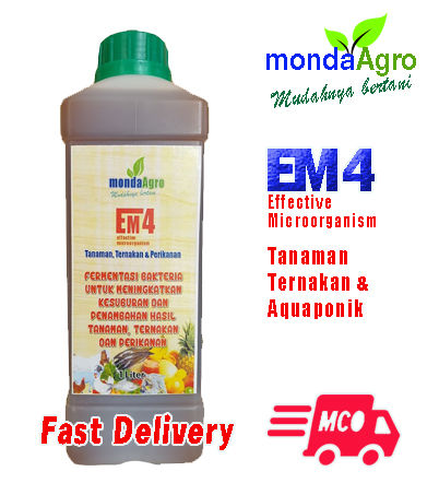 EM4 Effective Microorganism 3 in 1, 1 Liter, Crops, Livestock and ...