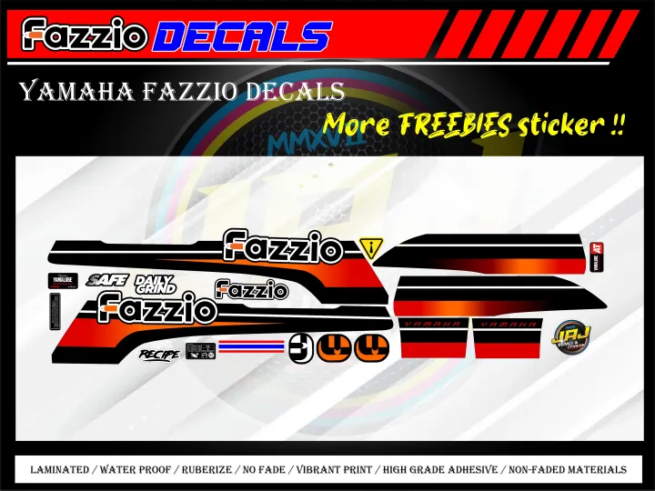 Yamaha Fazzio Decals Sticker-High Quality | Lazada PH