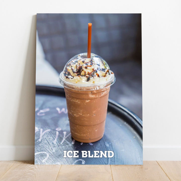 Poster Minuman Dingin Ice Blend Coklat Kopi Capucino Cincau Kafe ...