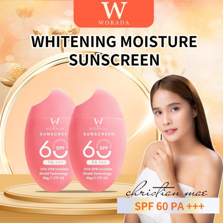 [FDA Approved] COD BUY 1 TAKE 1 WORADA SPF60+++ Sunscreen Sunblock Whitening Cream Waterproof ...
