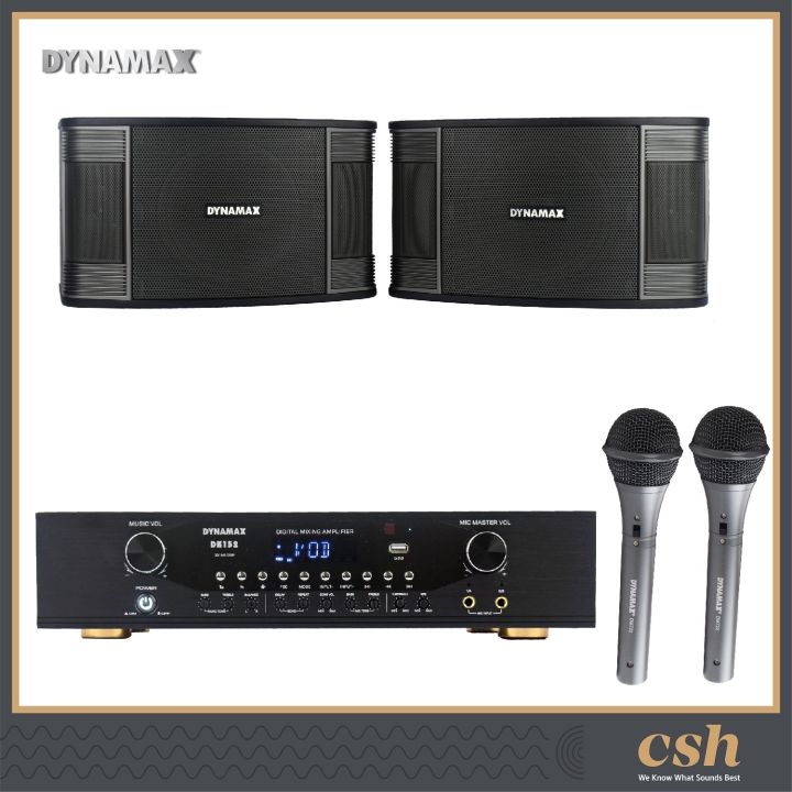 Home Karaoke Set DYNAMAX DK152 150W Digital Echo Home Karaoke Amplifier ...