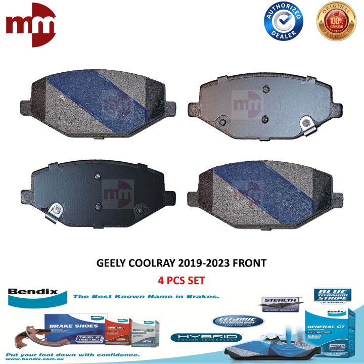 BENDIX GCT Brake Pads for GEELY COOLRAY 2019-2023 FRONT (4 PCS SET) | Lazada PH