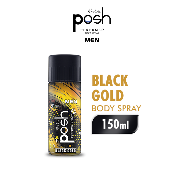POSH Spray Cologne Men Black Gold Botol 150ML | Lazada Indonesia