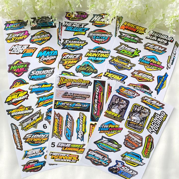 Sticker Herex Komplit Racing Stiker Aksesoris Kendaraan Variasi Herex ...