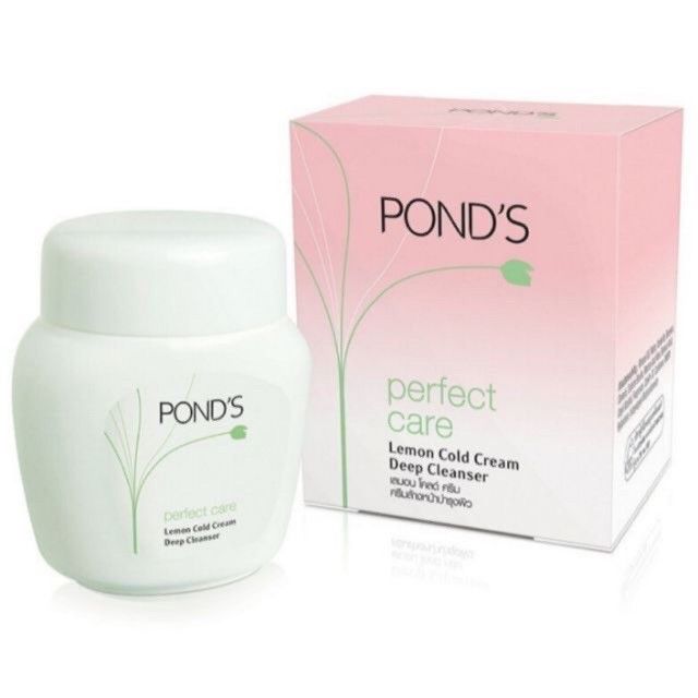 PONDS Perfect Care Lemon Cold Cream Deep Cleanser 60ml. พอนด์ส เลมอน โค ...