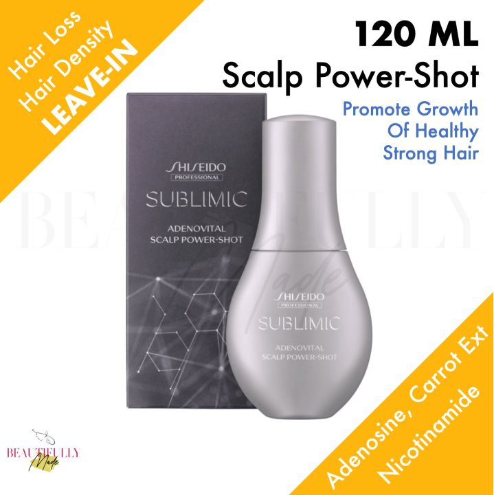 Shiseido Professional Sublimic Adenovital Scalp Power-Shot 120ml (Expiry 02/2026) - For Thinning ...