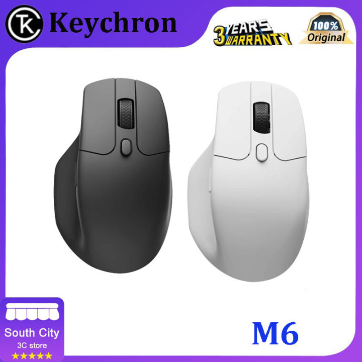 Keychron M6 Wireless Mouse 2.4G Bluetooth 3395 Ergonomic Wired Esports ...