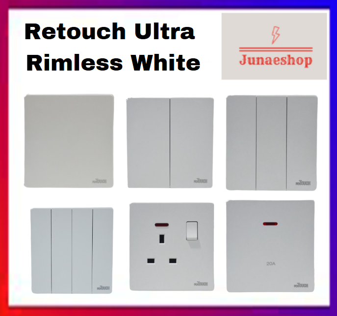 Retouch Ultra Rimless Socket and Wall Switch Ultra Slim Switch Design ...