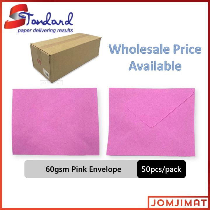 Standard Pink Envelope "Tol Kahwin" 50pcs/pack 60gsm / Pink Envelope ...