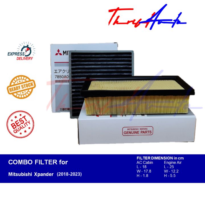 COMBO Filters (Charcoal AC & Air) for Mitsubishi Xpander/Xpander Cross ...